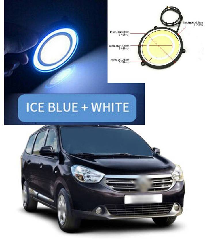 LOVMOTO 12V Round LED Lights DRL Daytime Running Light 454 Car Fancy ...