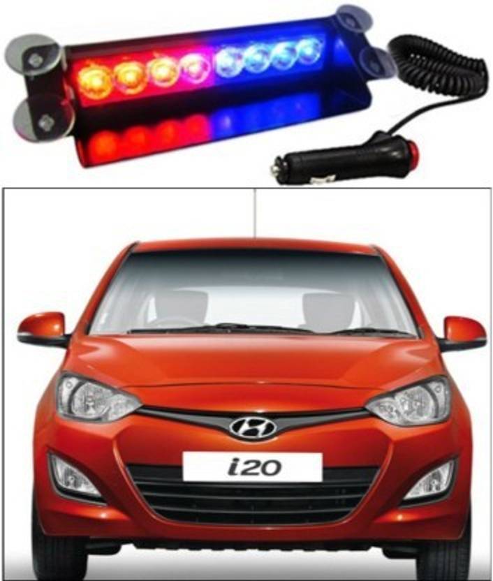 CCE 8 LED Police Car Flashing Lights Interior Car LED for Hyundai i20 ...