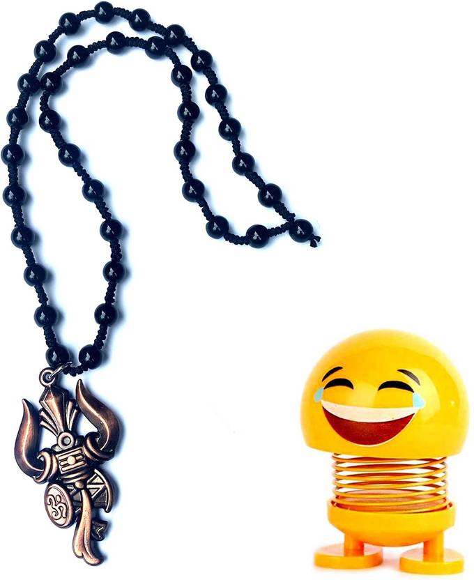 ShopTop Smiley Dashboard with Trishul car hanging Car Hanging Ornament ...