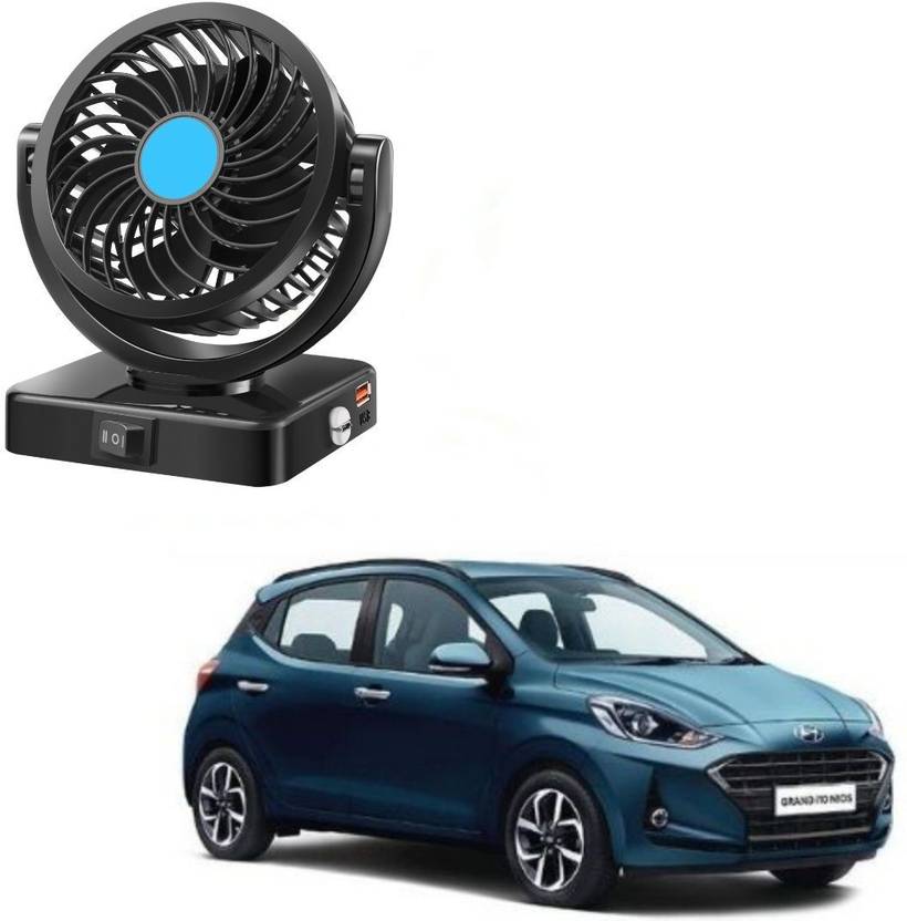 AUTOGARH Single Car Fan With USB Charging For Hyundai Grand i10 NIOS ...