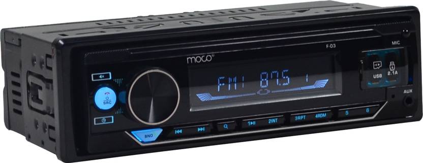 moco F-03 | Single Din FM Player | 52W x 4 MOSFET | 2.1 Amp USB Charging Port Car Stereo Price ...