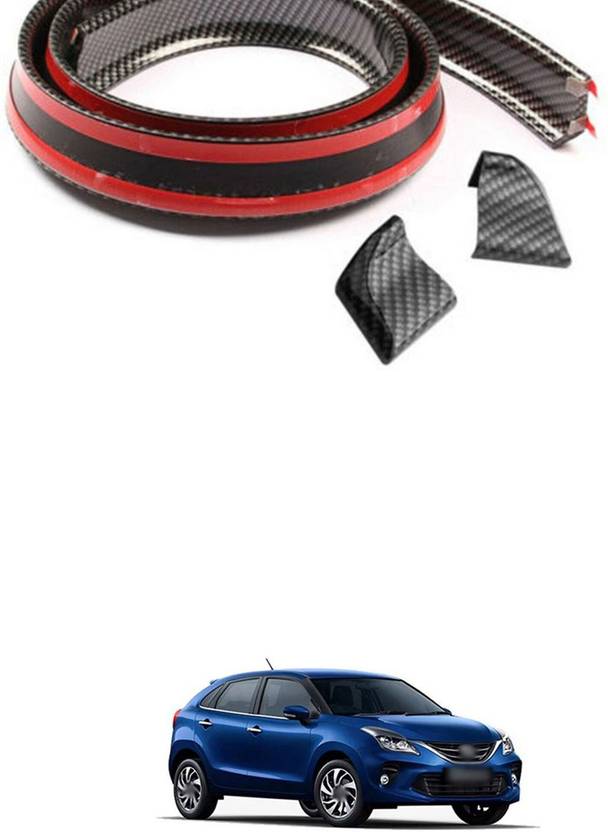 PROEDITION Rear Strip Splitter Spoiler Side Skirt Rubber Carbon ...