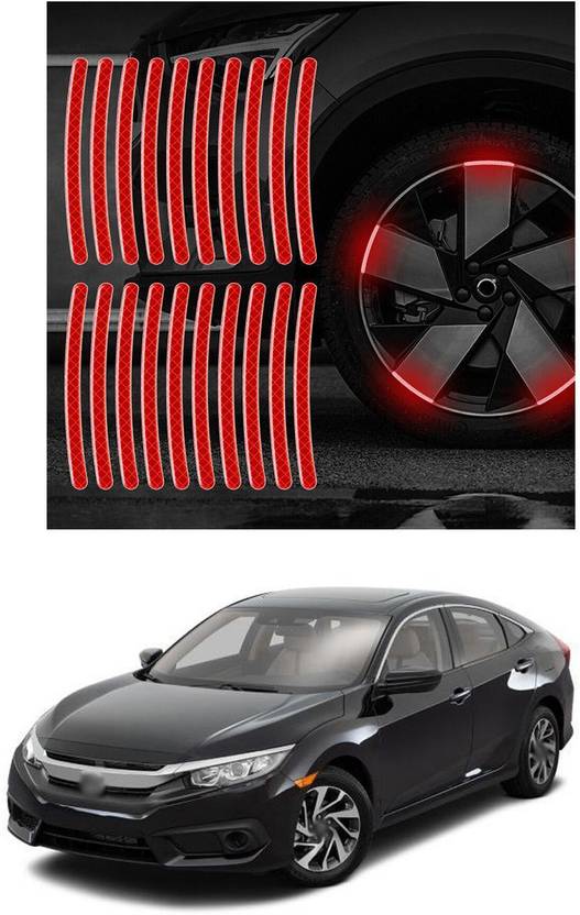 XZRTZ Wheel Rim Stripe Decal Sticker for Car Motorcycle Bike Civic 9 mm ...