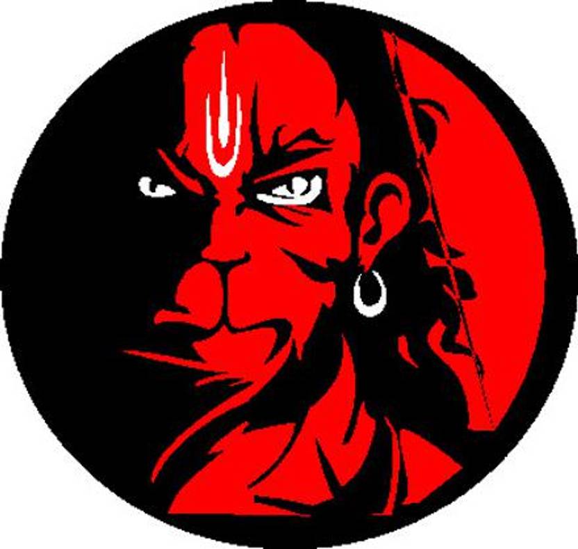 angry hanuman logo Sticker & Decal for Car & Bike Price in India - Buy ...