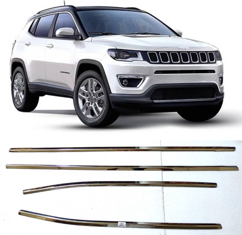 SPEED 99RPM Chrome Stainless Steel Lower Window Garnish JEEP COMPASS ...