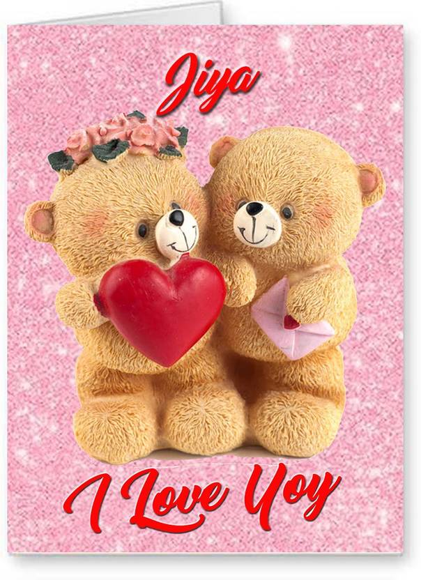 Midas Craft I Love You Jiya Greeting Card Price in India - Buy Midas ...
