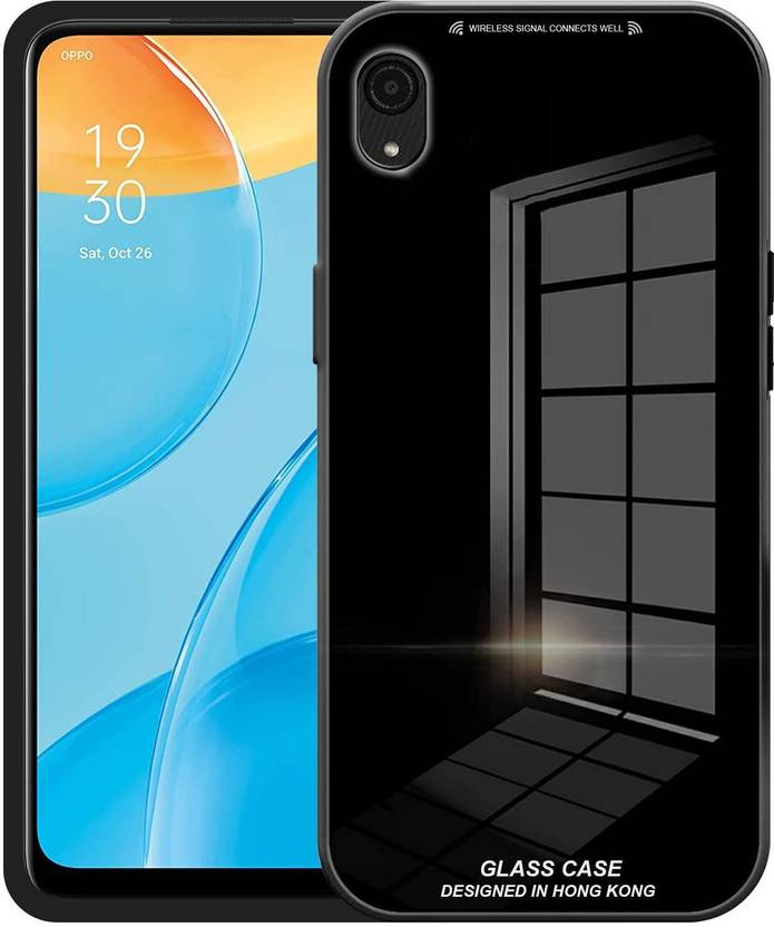 VOSKI Back Cover for Samsung Galaxy A03 Core Luxurious Toughened Glass ...