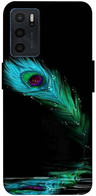 LUCKY MOBI.COM Back Cover for Oppo A16 ( MOR PANKH SHREE KRISHNA ...