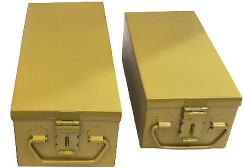 JAYCO Stainless Steel Cash Boxes - Set of 2 pieces - 8", 10" Long ...