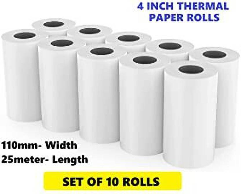 REVALS 4 Inch Thermal Printer/Billing Machine Paper Rolls-110mm x ...