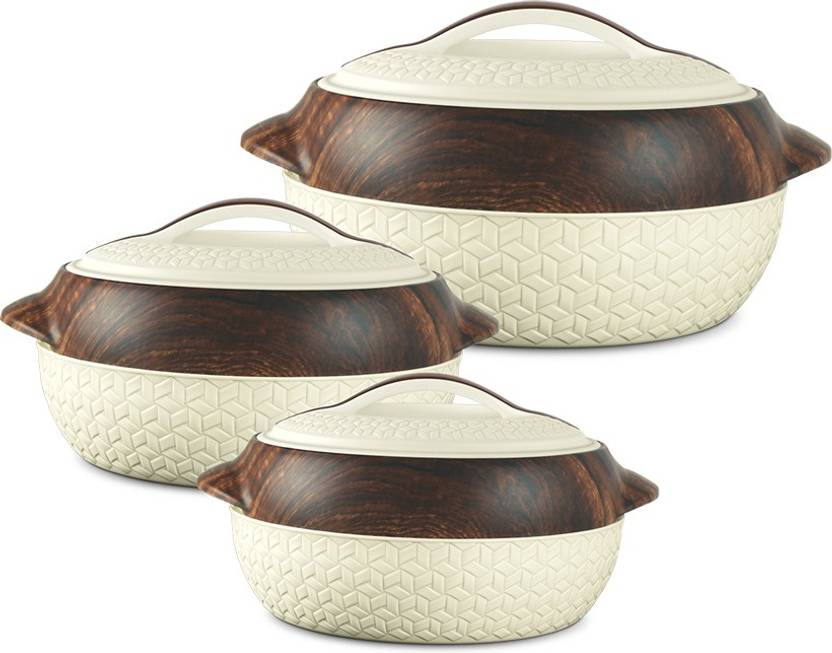 MILTON Matrix Inner Stainless Steel Casserole Set Pack of 3 Serve ...