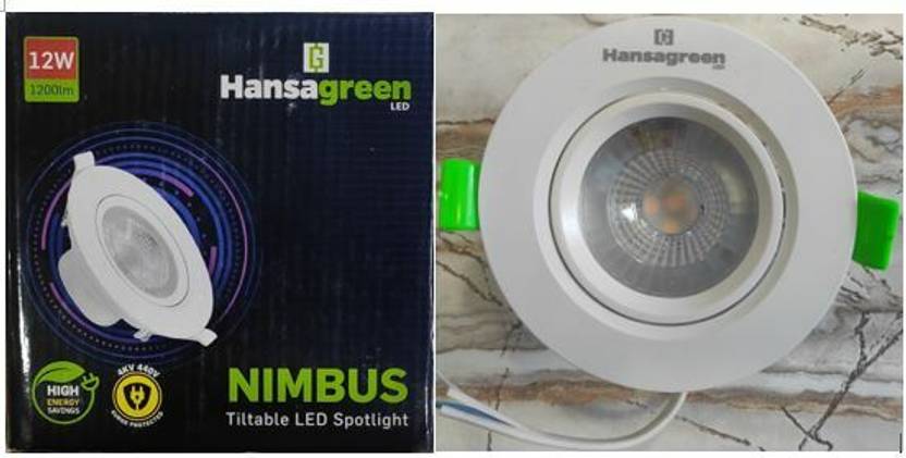 Hansa Green COB Down Light : NIMBUS 12 Watt (Pack of 1) Ceiling Light ...