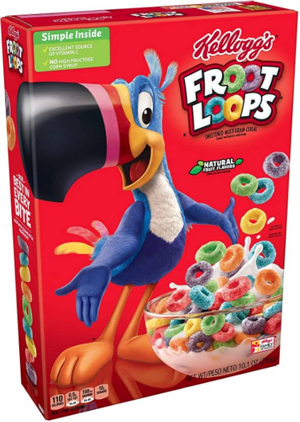 Kellogg's New Fruit Loops | Crunchy MultiGrain | Mix Fruit Flavour Box ...