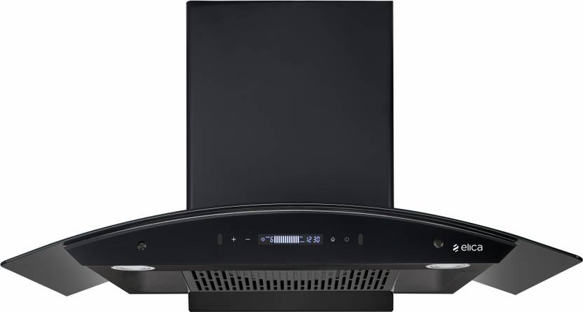 Elica BLDC FLCG 900 HAC LTW MS NERO Filterless Auto Clean Wall Mounted ...