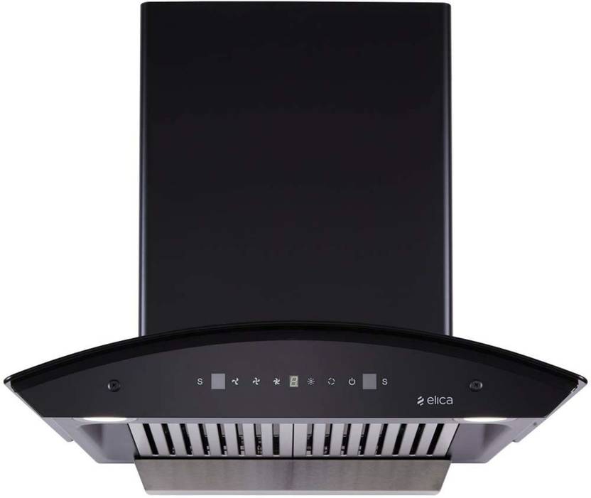 Elica BFCG 600 HAC LTW MS NERO Auto Clean Wall Mounted Chimney Price in ...