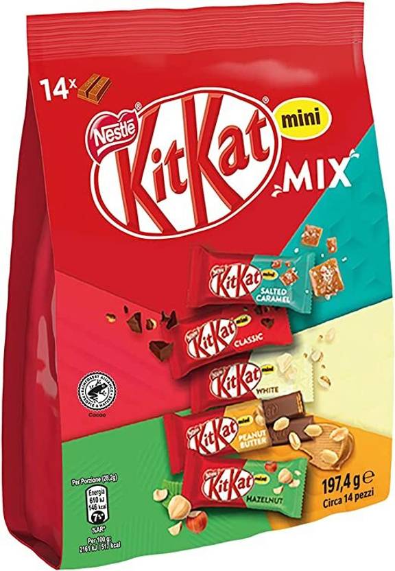 NESTLE Kitkat Mini Mix Assortment Of Chocolate Varirty Bars Price in ...