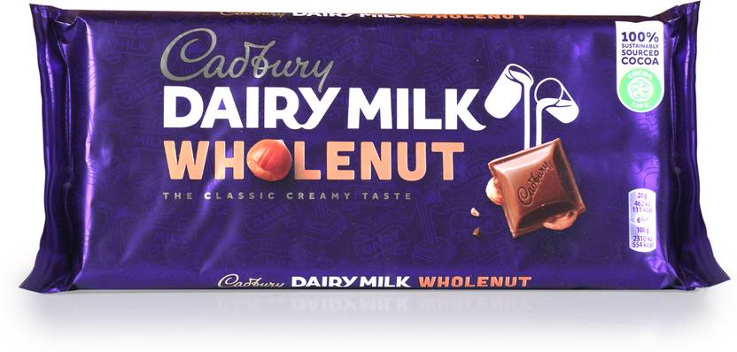 Cadbury Dairy Milk Whole Nut Bar 180g Bars Price in India - Buy Cadbury ...
