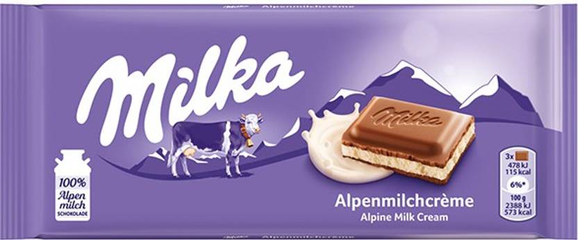 milka Alpine Milk Chocolate, 100 g Bars Price in India - Buy milka ...