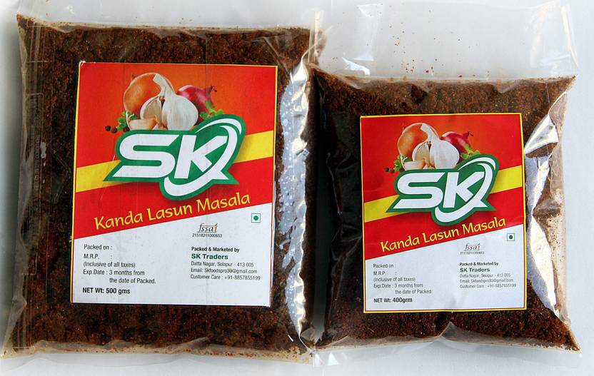 Sk foods Kanda lasun masala (500grm+400grm) Chutney Powder Price in ...
