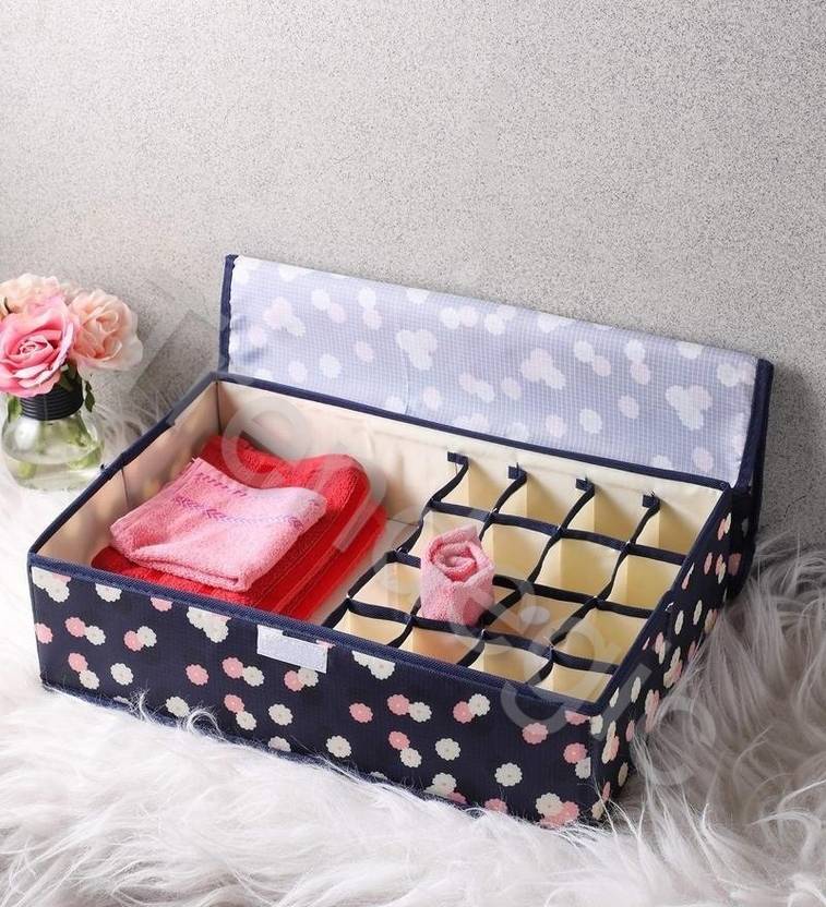 Trendegic 17 Grid Undergarments collapsible drawer dividers wardrobe ...