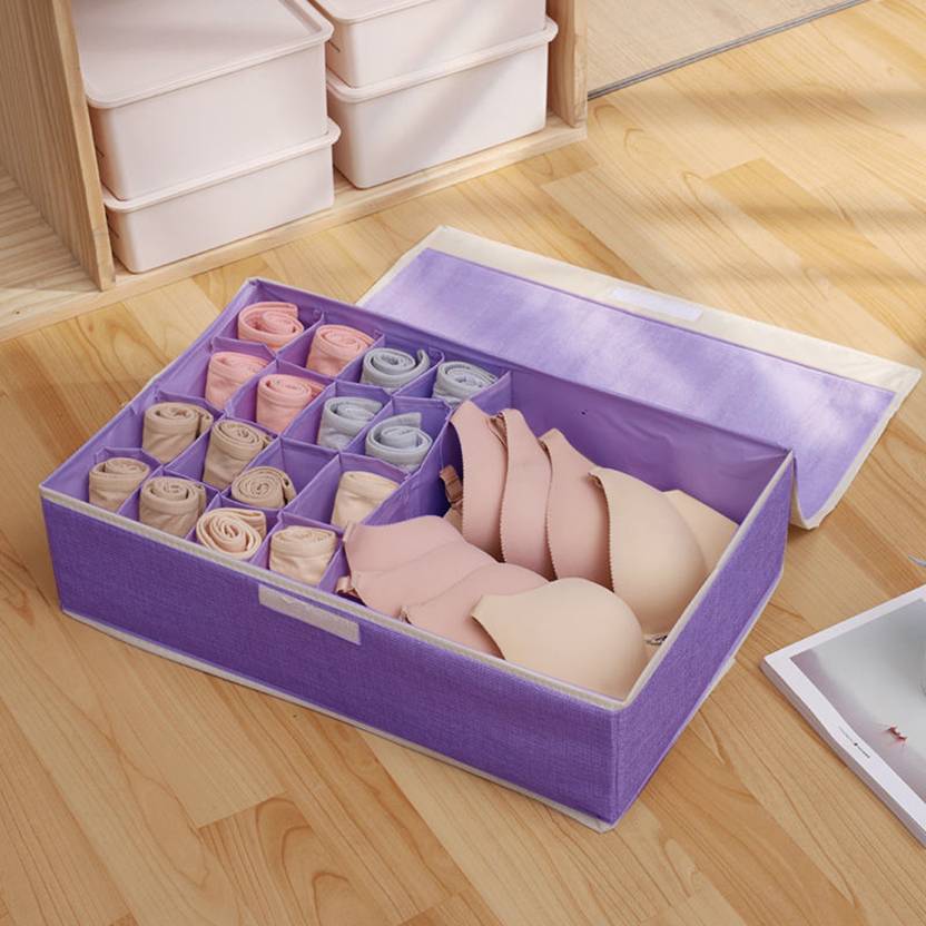 Trendegic Wardrobe Drawer Dividers Collapsible Undergarments Storage 17 ...