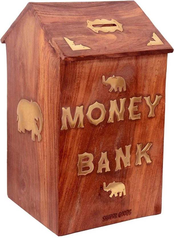 wooden luxury wooden coin box 1 Coin Bank Price in India - Buy wooden ...
