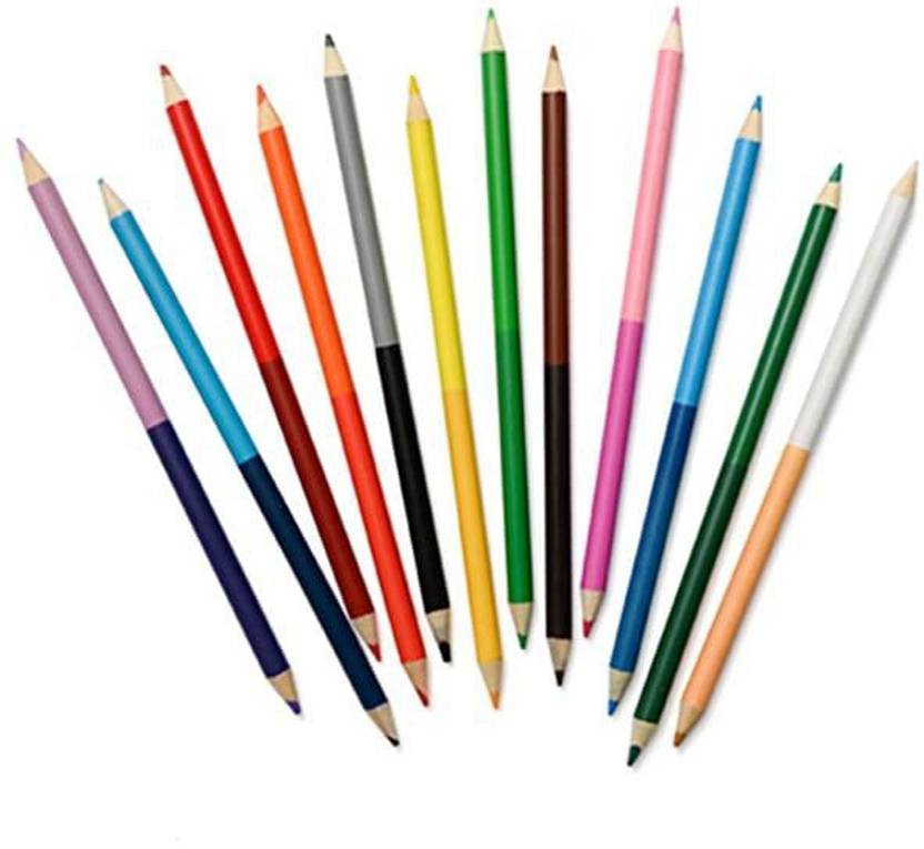 Flipkart.com | Crackles Space Wood Double Sided Color Pencil For Adult ...