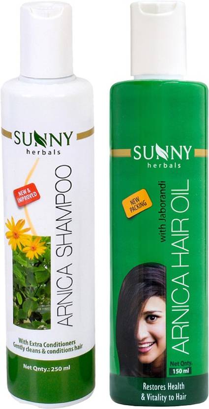 Sunny Herbals Arnica Shampoo-250Ml and Arnica Hair Oil (With Jaborandi ...