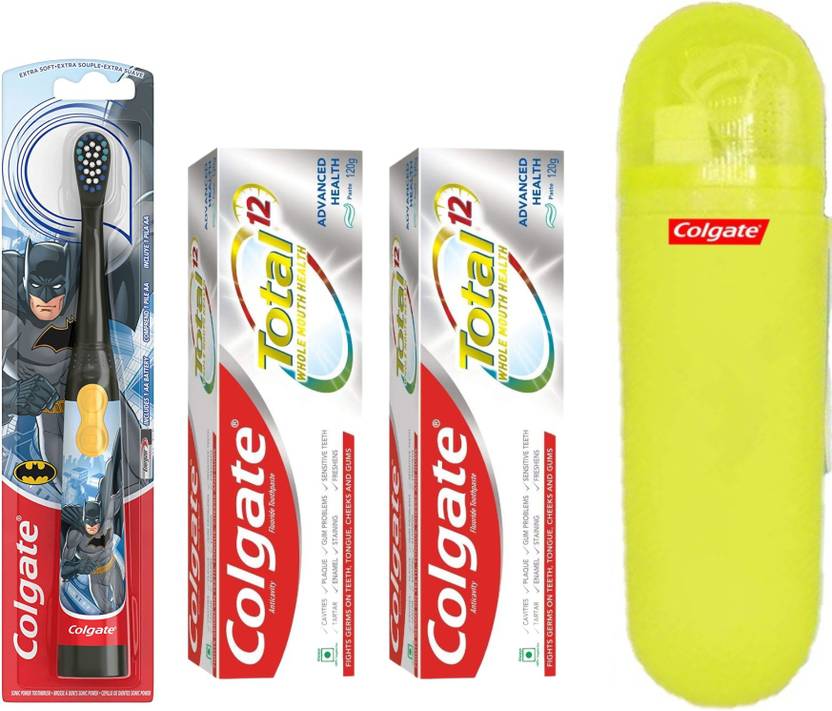 Colgate Batman Electric Toothbrush for kids+Total Advanced Health ...