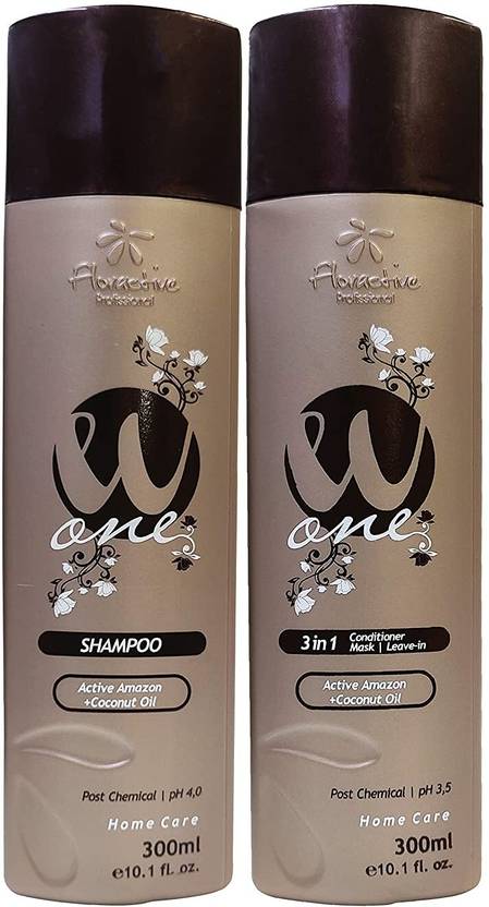 FLORACTIVE PROFISSIONAL W-ONE SHAMPOO AND 3 IN 1 CONDITIONER/MASK/LEAVE ...