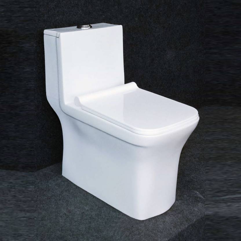 Glexero Floor Mounted One Piece Western Commode/Water Closet Western ...