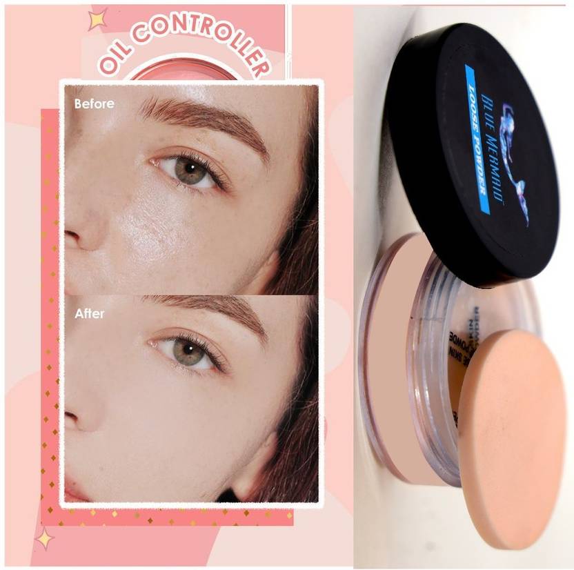 BLUEMERMAID BEST MATTE FINISH MAKEUP SETTING LOOSE POWDER Compact ...