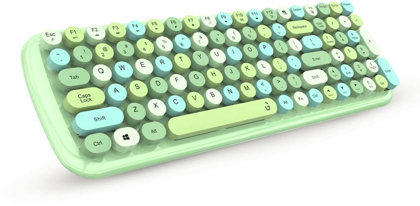 iGear iG 1114 KeyBee Retro Typewriter Inspired 2.4GHz Wireless Keyboard ...