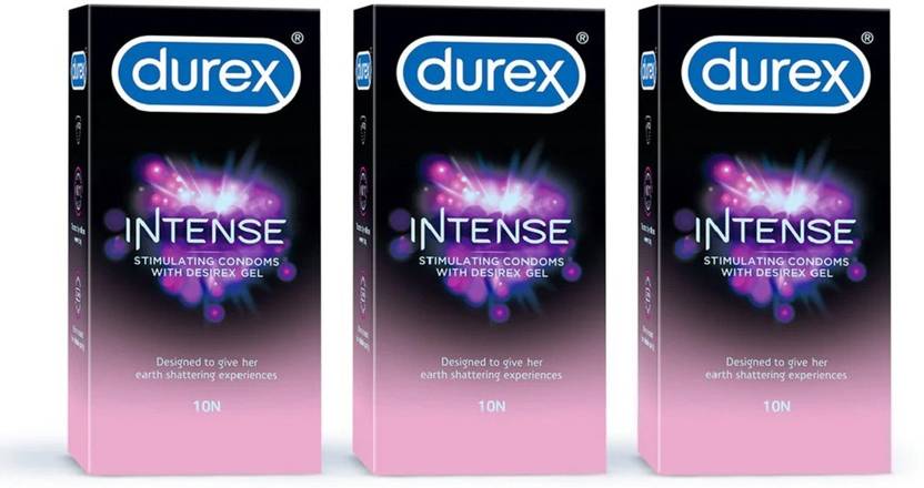 DUREX Intense Stimulating Condom For Men (Pack of 3) Condom Price in India - Buy DUREX Intense ...