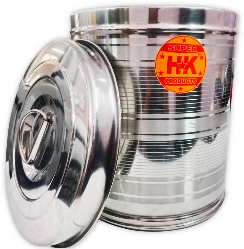 Super HK Stainless Steel Air Tight Atta Tanki/Container/Box/Drum/Pawali ...
