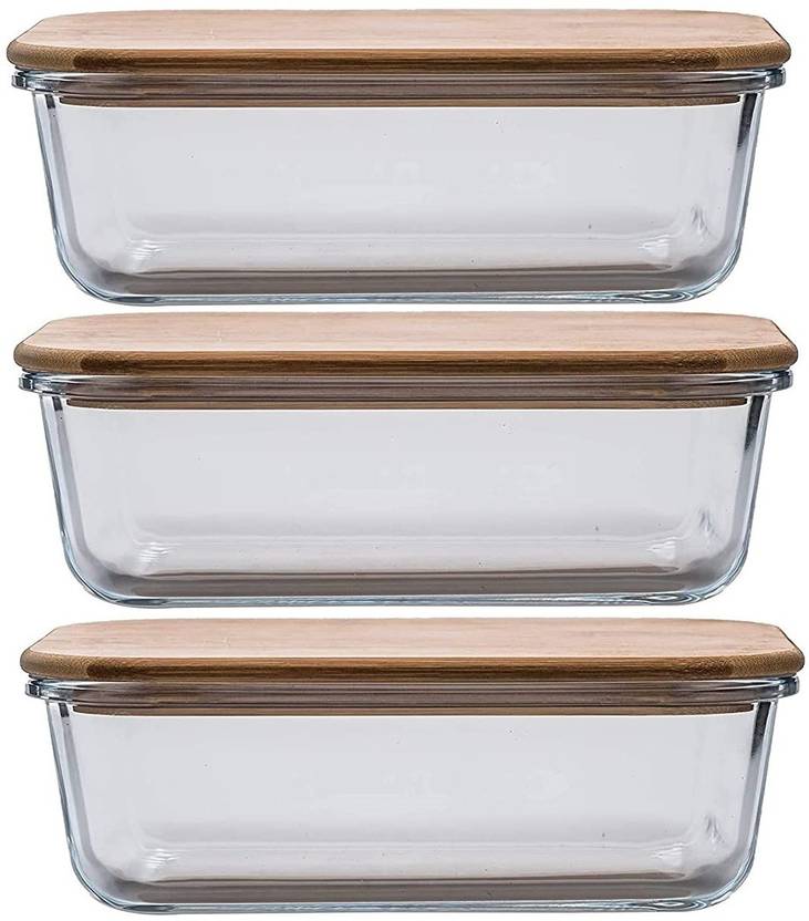 HALO NATION Borosilicate Glass container Microwave Containers Wit ...