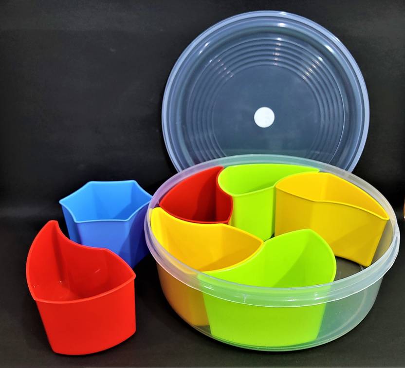 3DB Plastic Masala Box, Jar, Container, Dabba, Masala Dani - 7 in 1 - 2 ...