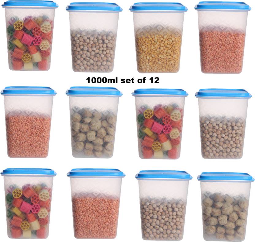 loknath Kitchen Storage 1 liter Plastic Boxes - 1000 ml Plastic Utility ...