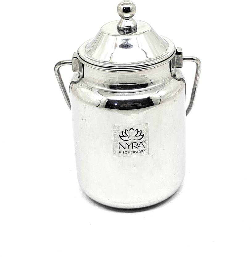 Nyra ® Stainless Steel Barni Milk Container with an Upper Lid Dolchi ...
