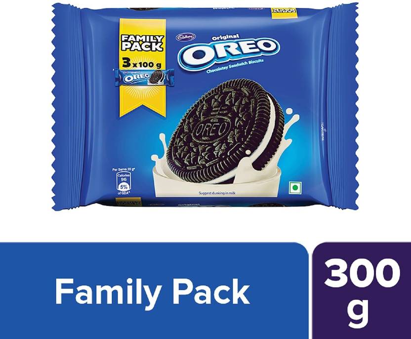 Cadbury Oreo Vanilla Creme Biscuit, 300 g Cream Sandwich Price in India ...