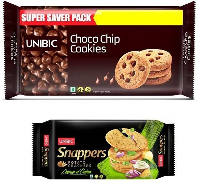 UNIBIC Snappers Potato Onion & Choco Chip Cookies Cookies Price in ...