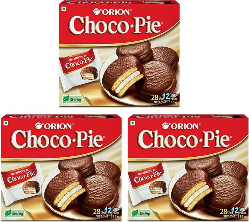 ORION Original Choco Pie - 3 x 12 Piece Pack (36 pies)| Chocolate ...