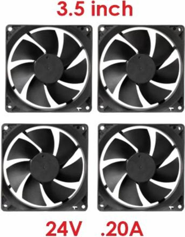 Bansal Arc DC 24V 3.5 inch Cooling Fan for for PC Case CPU & Machines ...