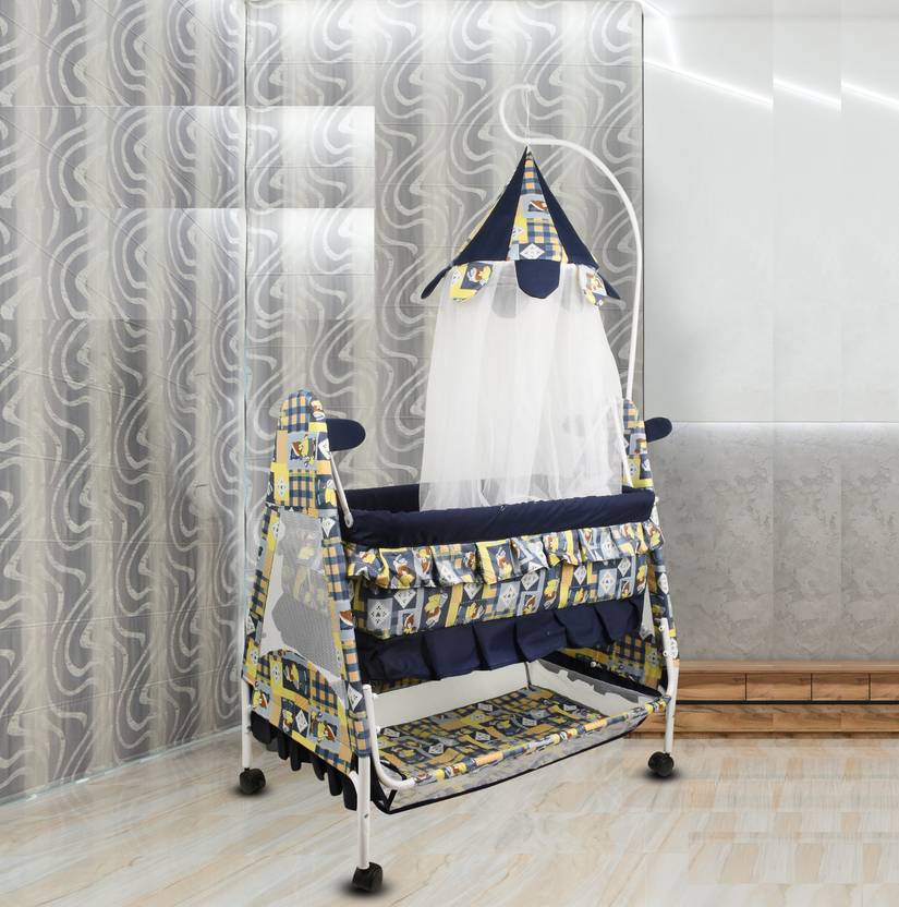 flammable Cradle for baby boy and girls. Cradle With Swing And Mosquito ...