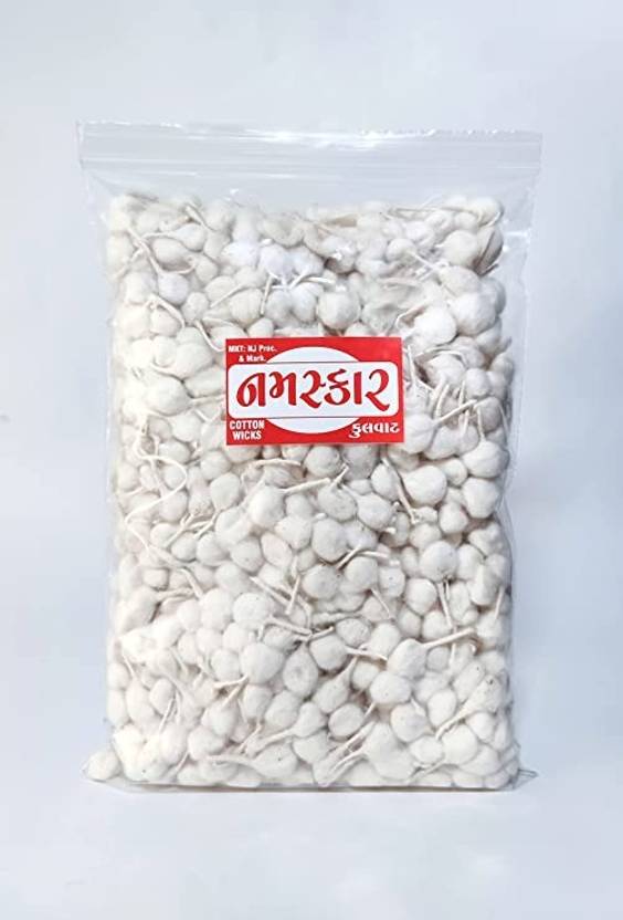 Namaskar Cotton Round Wicks for Pooja Aarti |Phool Bhatti |Handmade ...