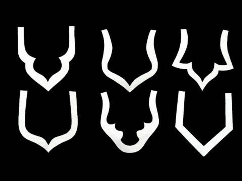 DEUTZIA 20 Count Collar Neck Design Pasting Bukram For Tailors ...