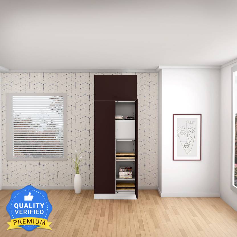 Godrej Interio Slimline 2 Door With Locker and Drawer Metal Almirah ...