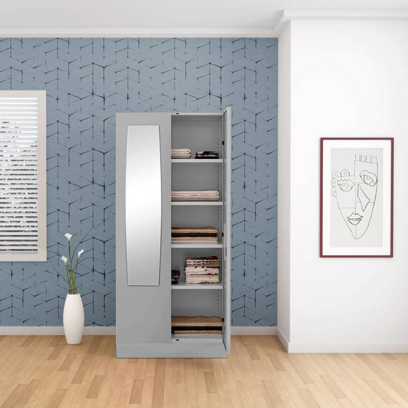 Godrej Interio Slimline 2 Door 4 Shelf Metal Almirah Price in India ...