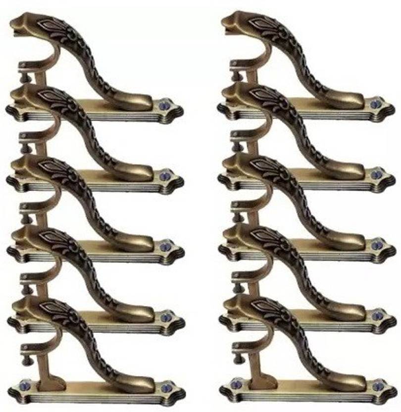 Ebenezer Gold Rod Rail Bracket Metal Price in India - Buy Ebenezer Gold ...