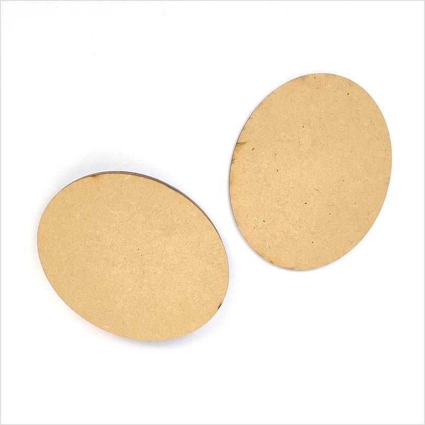 Tokry DIY MDF Oval Craft Cutout - Plain MDF Blank for Resin Art ...